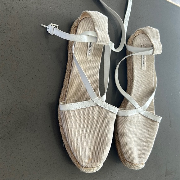 Hermes | Shoes | Hermes Paris Flat Ankle Strap Espadrille Sz 39 | Poshmark